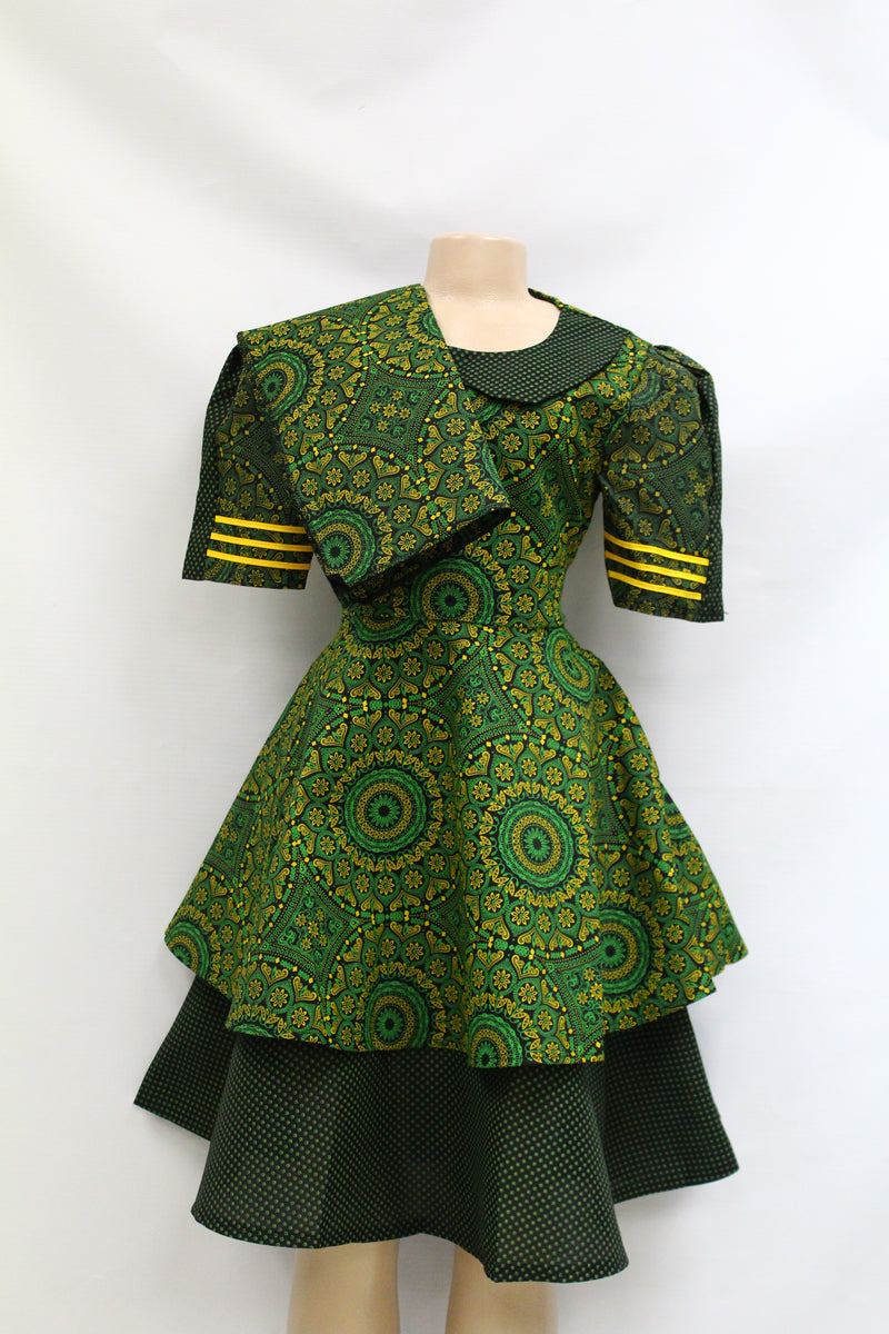 Ladies Green Traditional Dress – ZE Africa