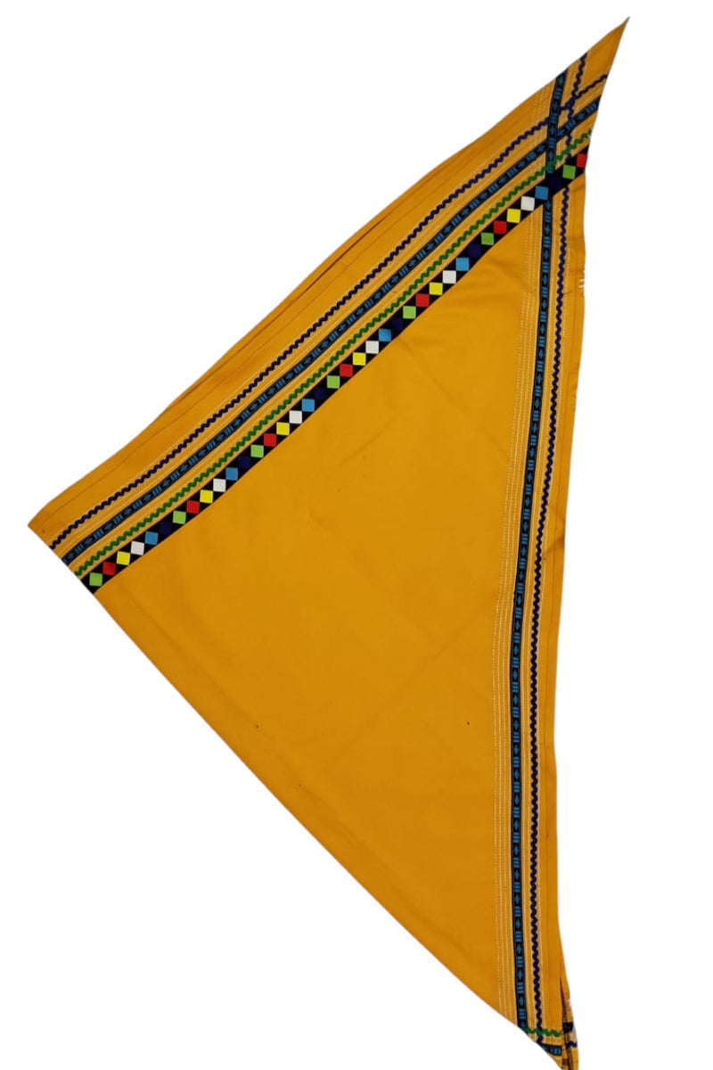 Ladies Traditional Triangle Doek-Yellow – ZE Africa