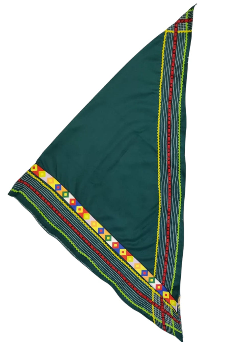 Ladies Traditional Triangle Doek-Dark Green – ZE Africa